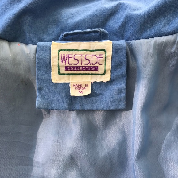 westside connection | Jackets & Coats | 98s Blue Winter Jacket Zigzag ...